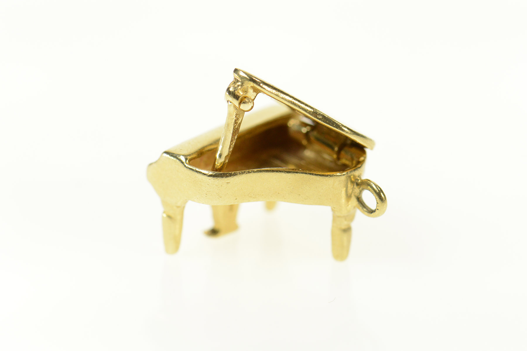 14K 3D Articulated Grand Piano Music Instrument Yellow Gold Charm ...