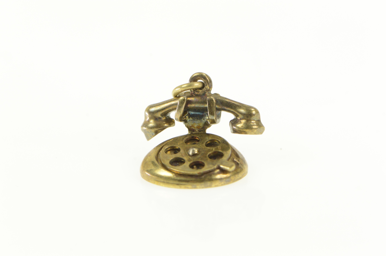 14K 3D Articulated Rotary Dial Phone I Love You Yellow Gold Charm ...