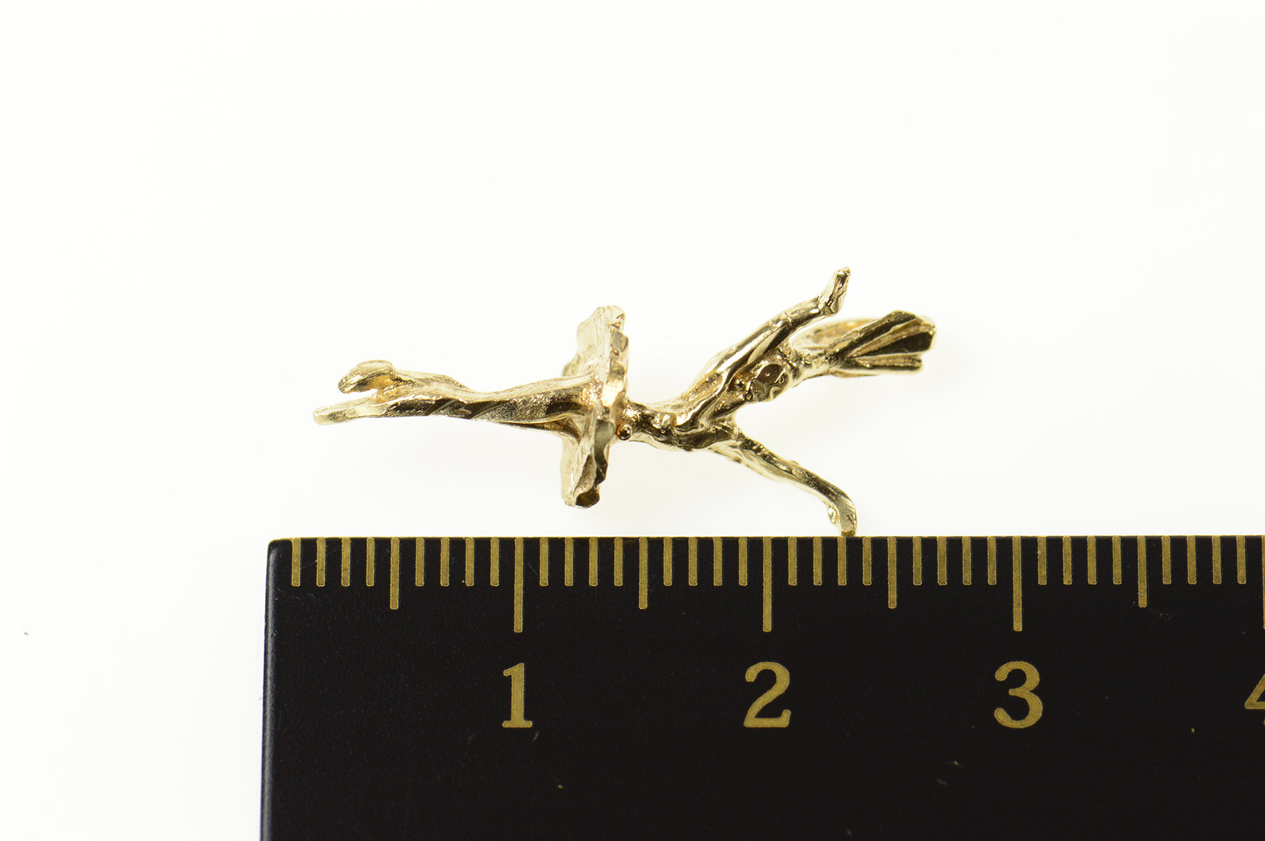 14K 3D Ballerina Ballet Dancer Dance Tutu Yellow Gold Charm/Pendant ...
