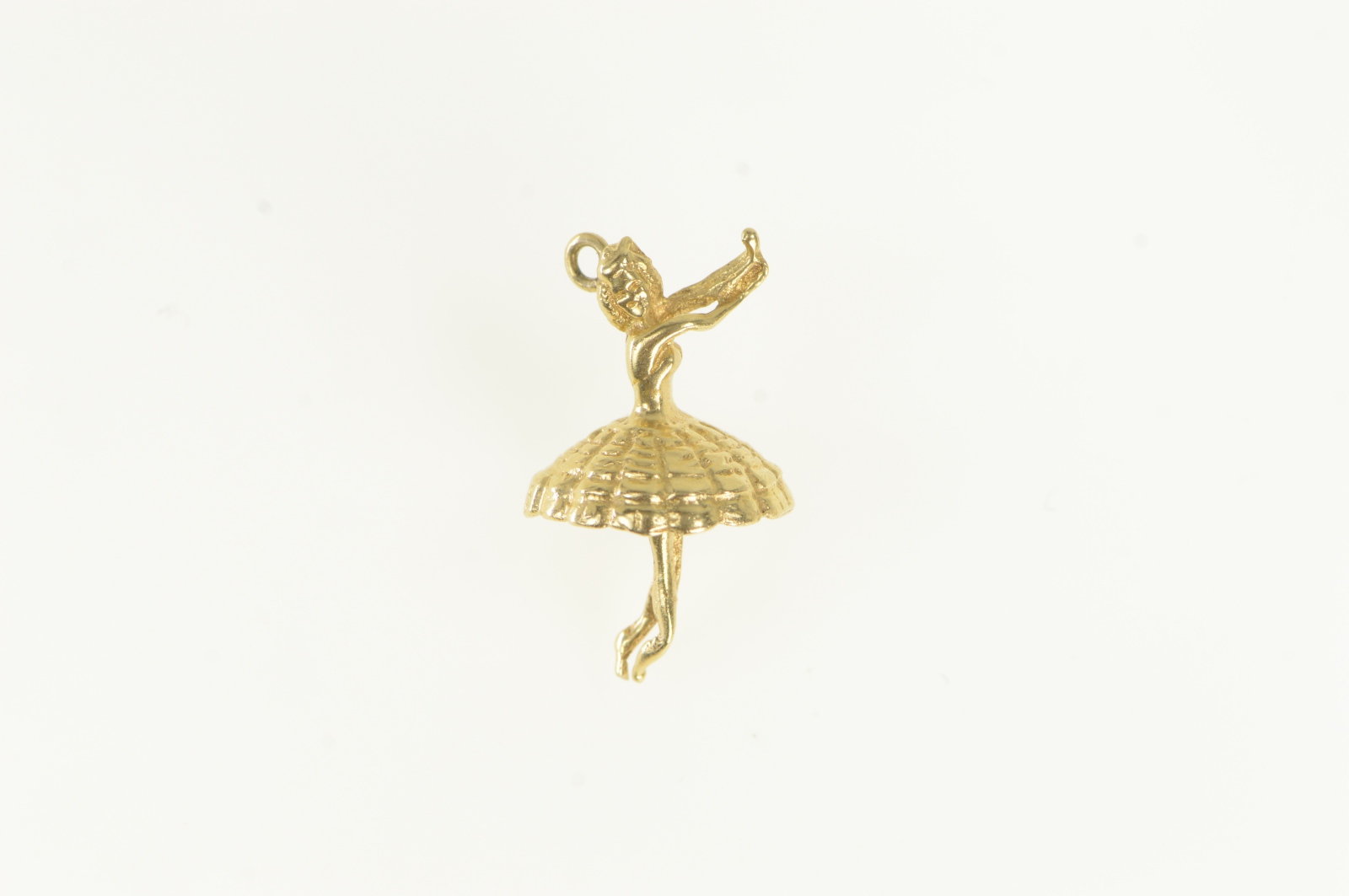 14K 3D Ballet Dancer Ballerina Tutu Yellow Gold Charm/Pendant ...