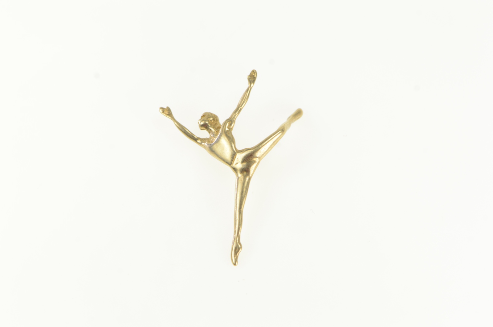 14K 3D Ballet Dancer Dance Ballerina Yellow Gold Charm/Pendant ...
