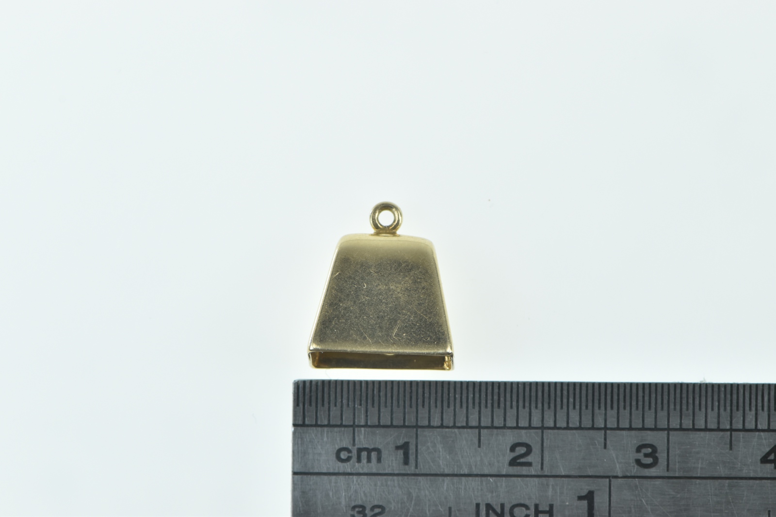 14K 3D Cowbell Articulated Bell Farm Motif Yellow Gold Charm/Pendant ...