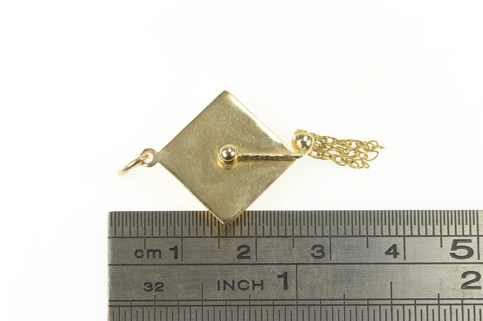 14K 3D Graduation Cap Tassel Scholar Graduate Yellow Gold Charm/Pendant ...