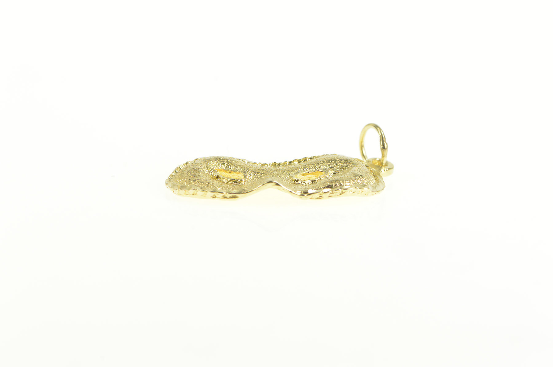 14K 3D Masquerade Mask Secret Symbol Yellow Gold Charm/Pendant ...