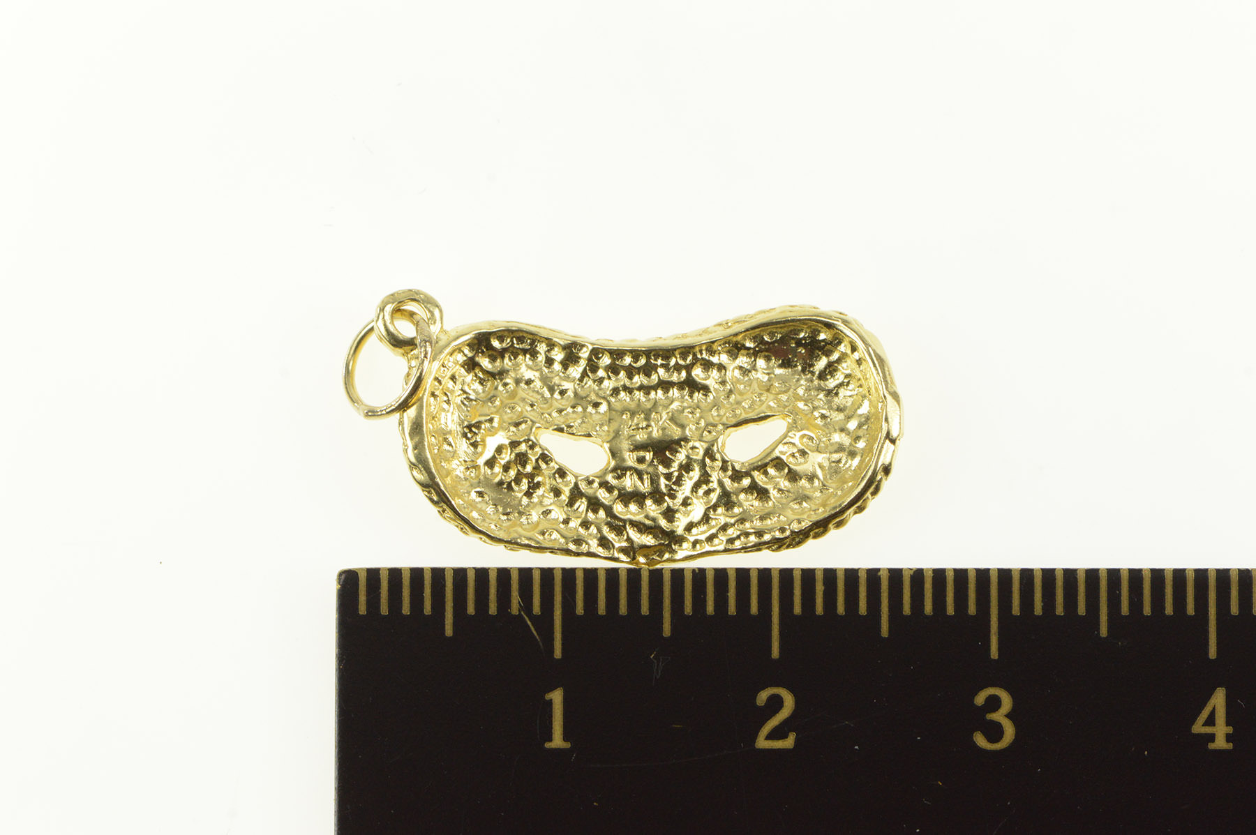 14K 3D Masquerade Mask Secret Symbol Yellow Gold Charm/Pendant ...