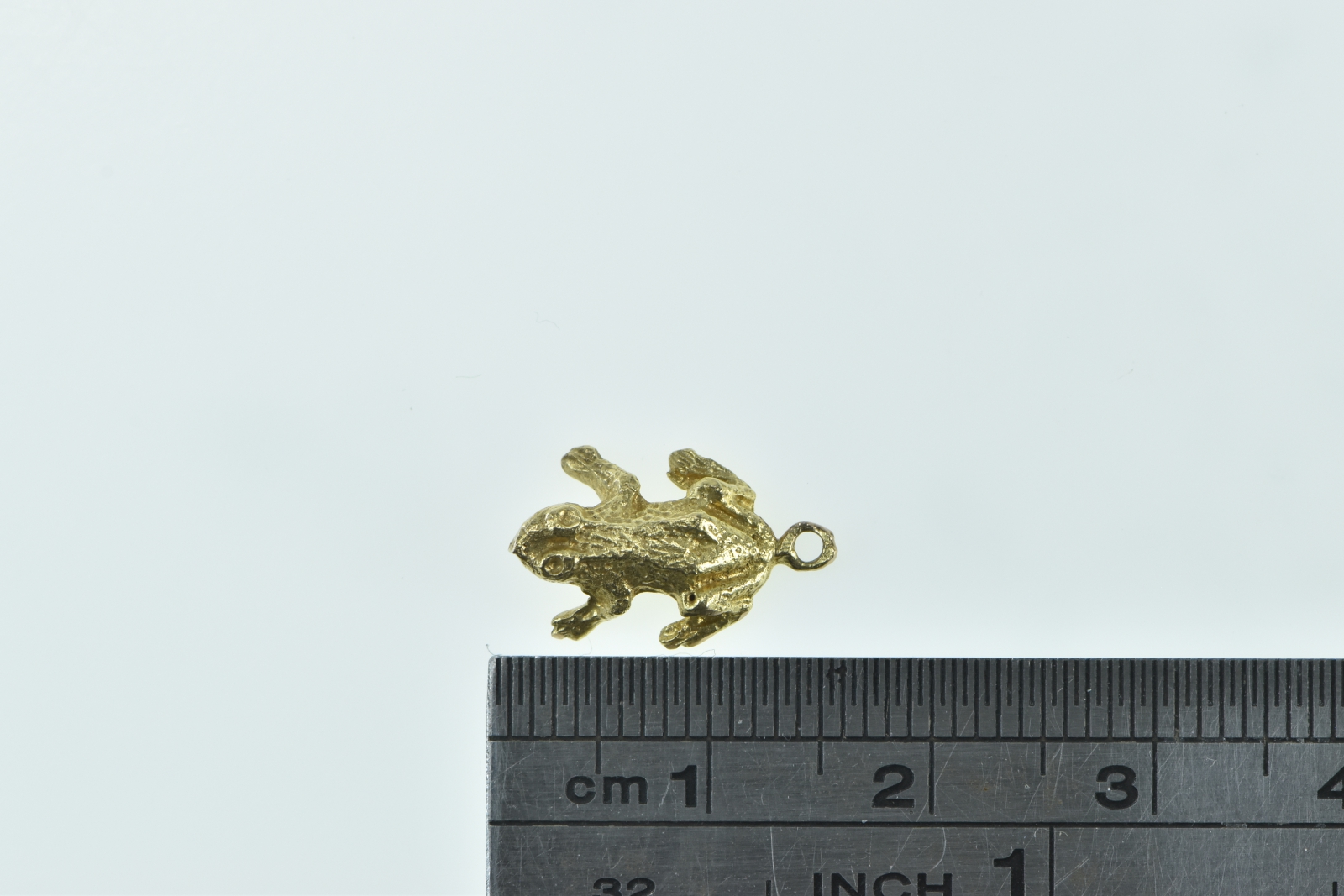 14K 3D Poison Dart Frog Tropical Tree Frog Yellow Gold Charm/Pendant ...