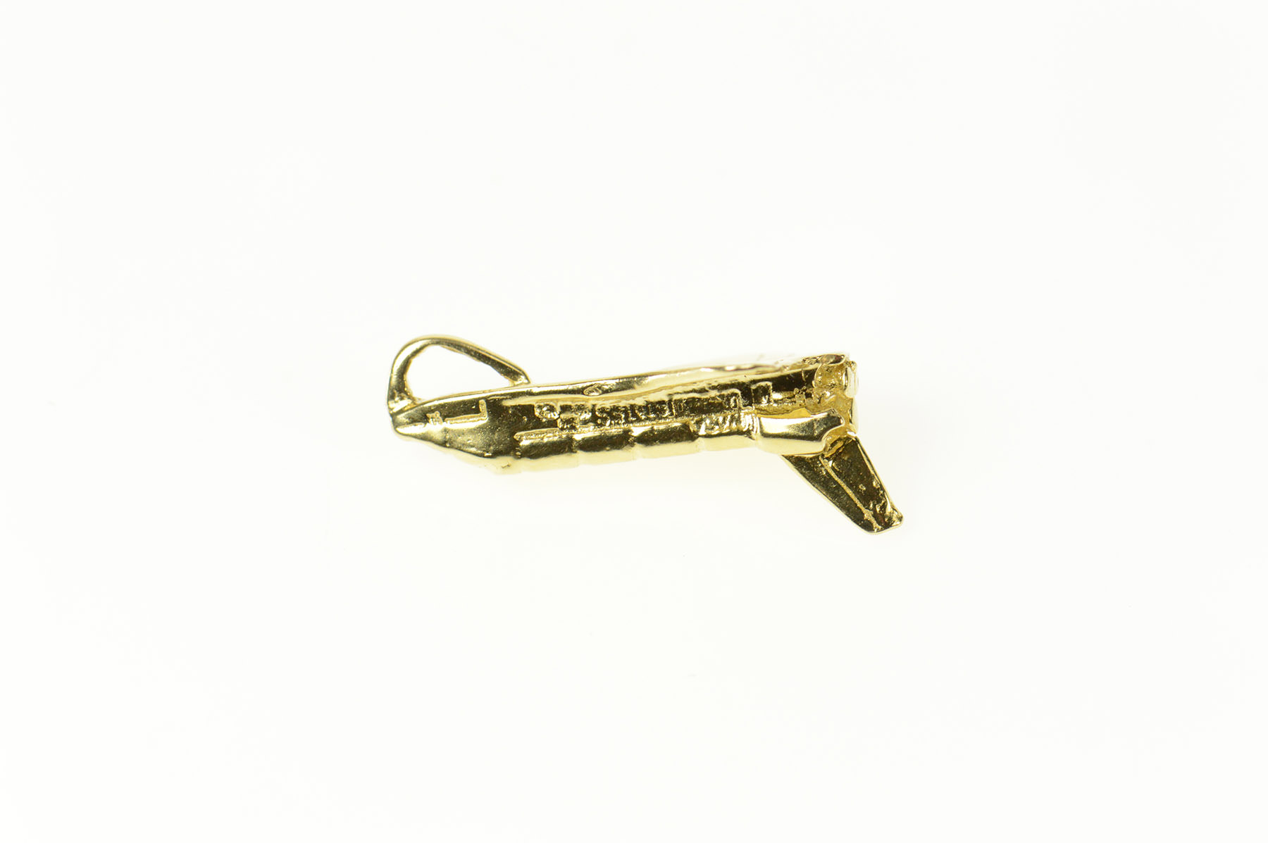 14K 3D Space Shuttle NASA Rocket Ship Yellow Gold Charm/Pendant ...
