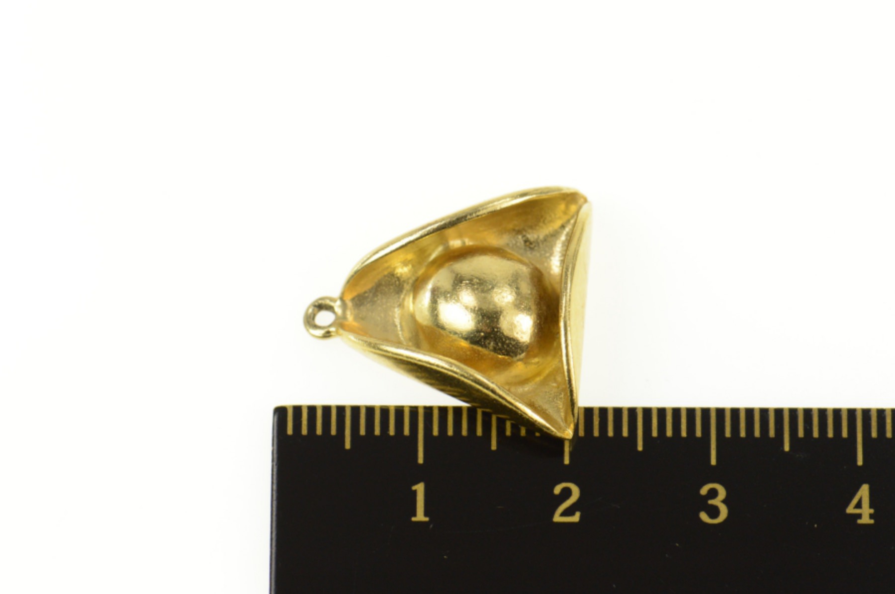 14K 3D Three Pointed Hat Pirate Symbol Yellow Gold Charm/Pendant ...