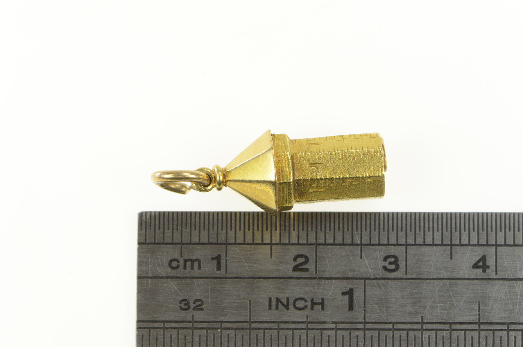14K 3D Turret Castle Tower Yellow Gold Charm/Pendant | Property Room