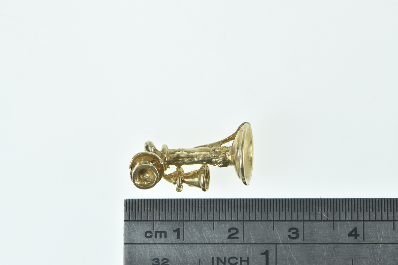 14K 3D Vintage Telephone Communication Symbol Yellow Gold Charm/Pendant ...