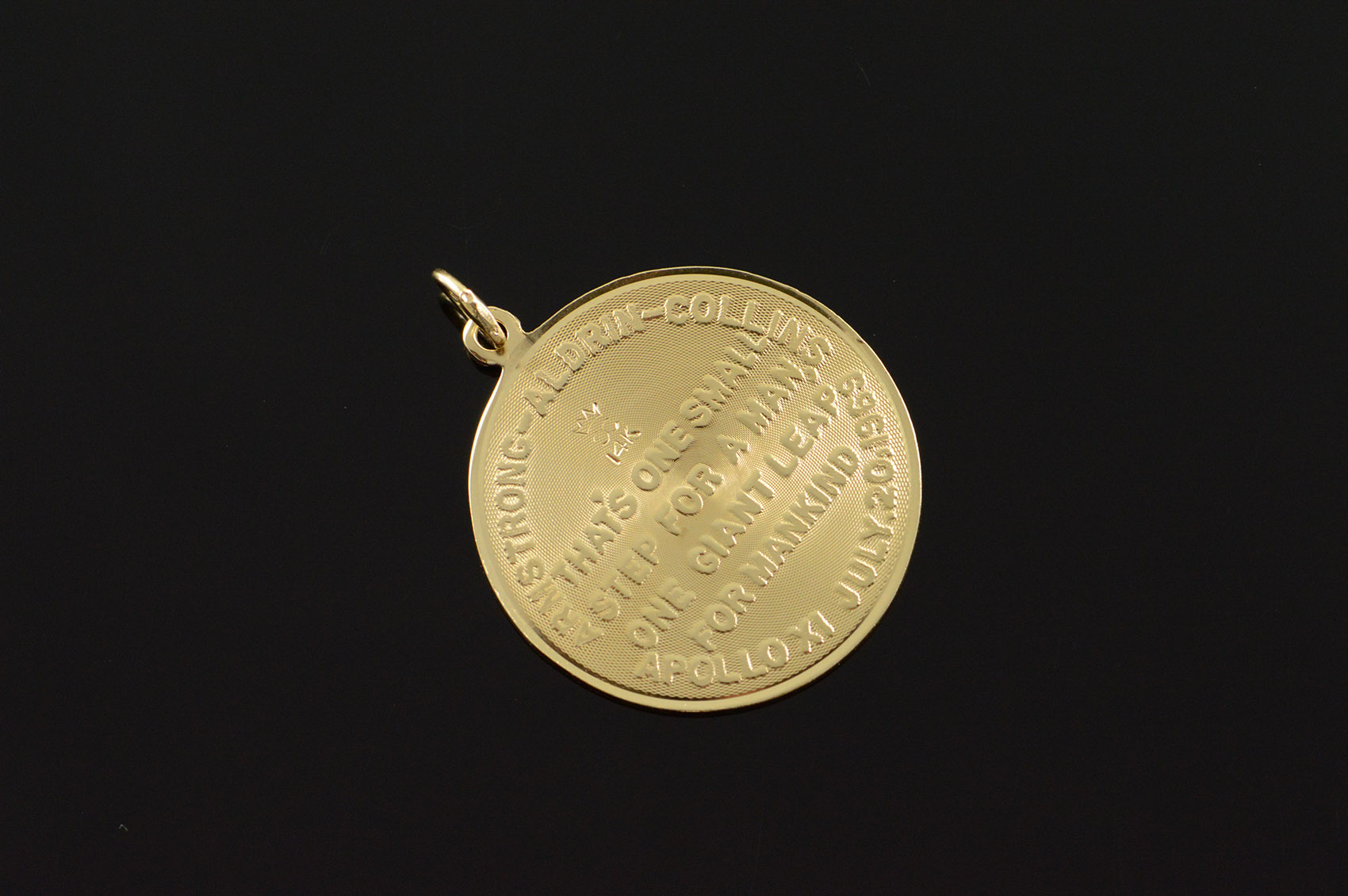 14K 6.2g Apollo XI Armstrong Aldrin Collins 1969 Moon Landing Nasa ...