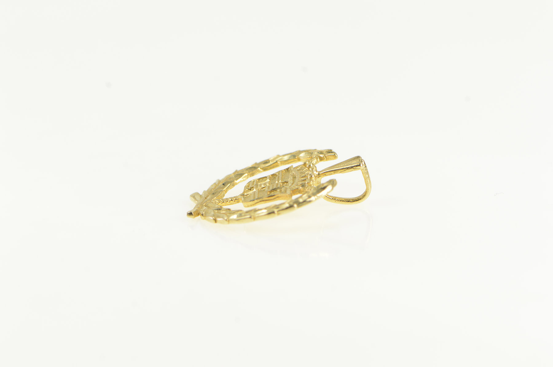 14K Cadillac Logo Vintage Car Company Symbol Yellow Gold Charm/Pendant ...