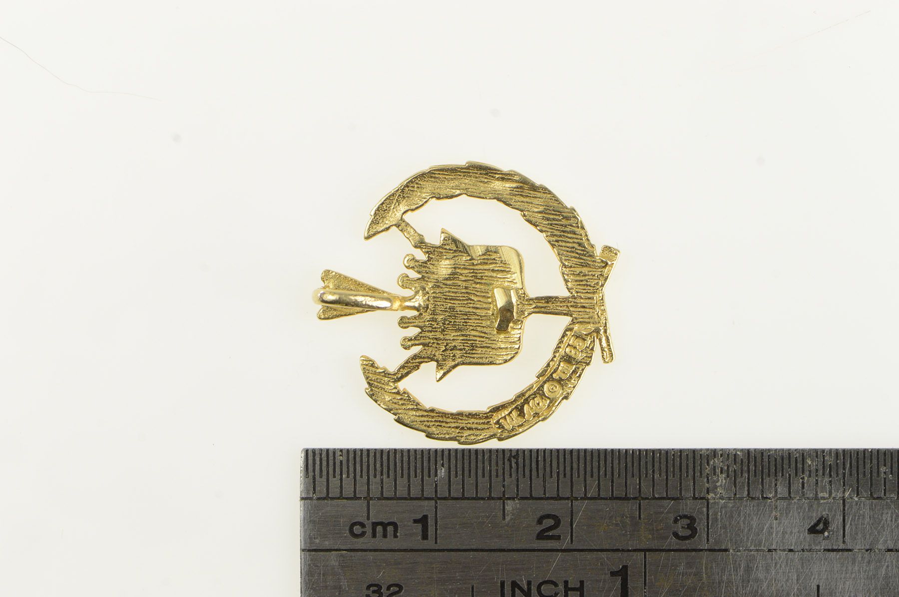 14K Cadillac Logo Vintage Car Company Symbol Yellow Gold Charm/Pendant ...