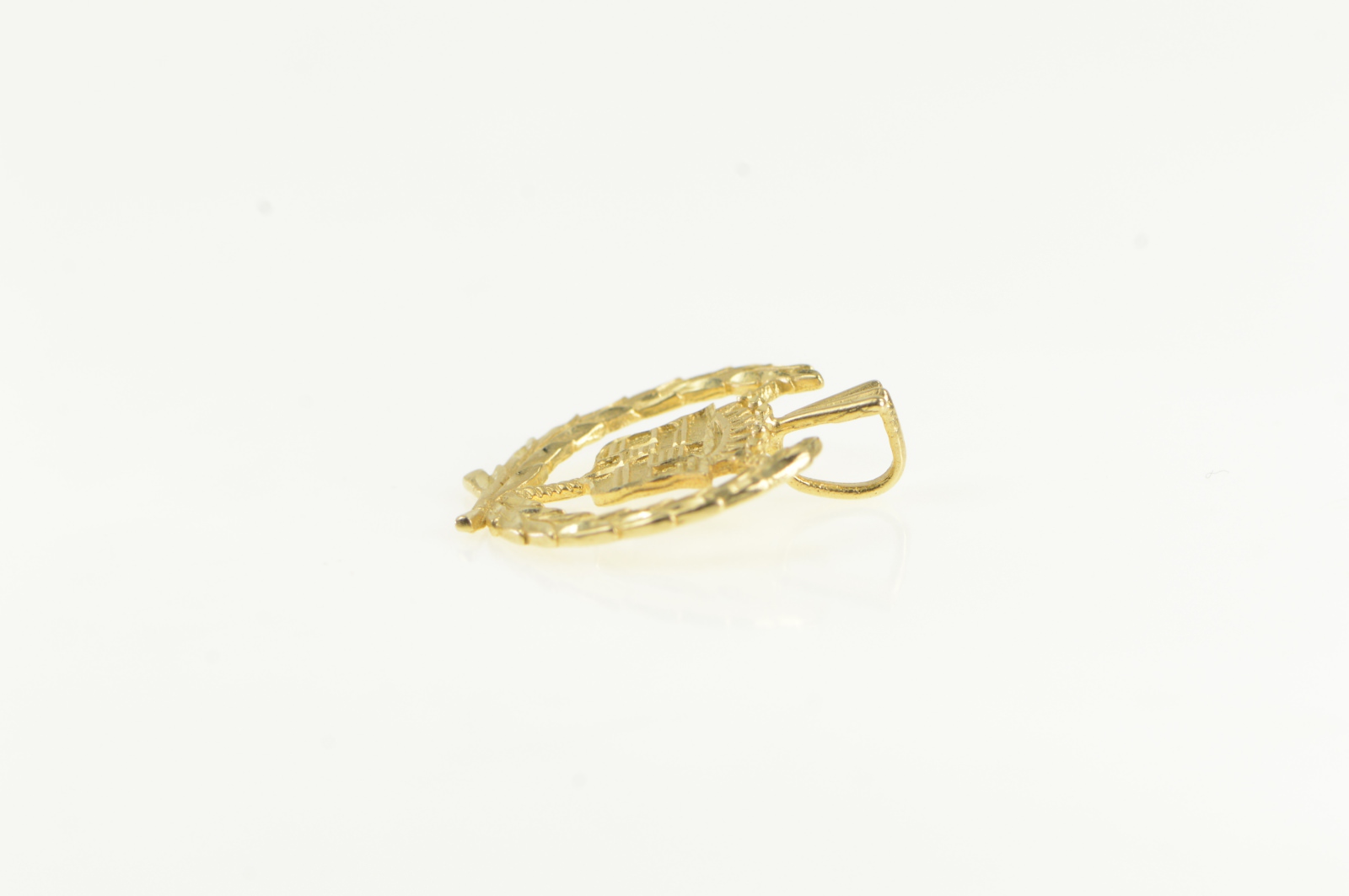 14K Cadillac Logo Vintage Car Company Symbol Yellow Gold Charm/Pendant ...