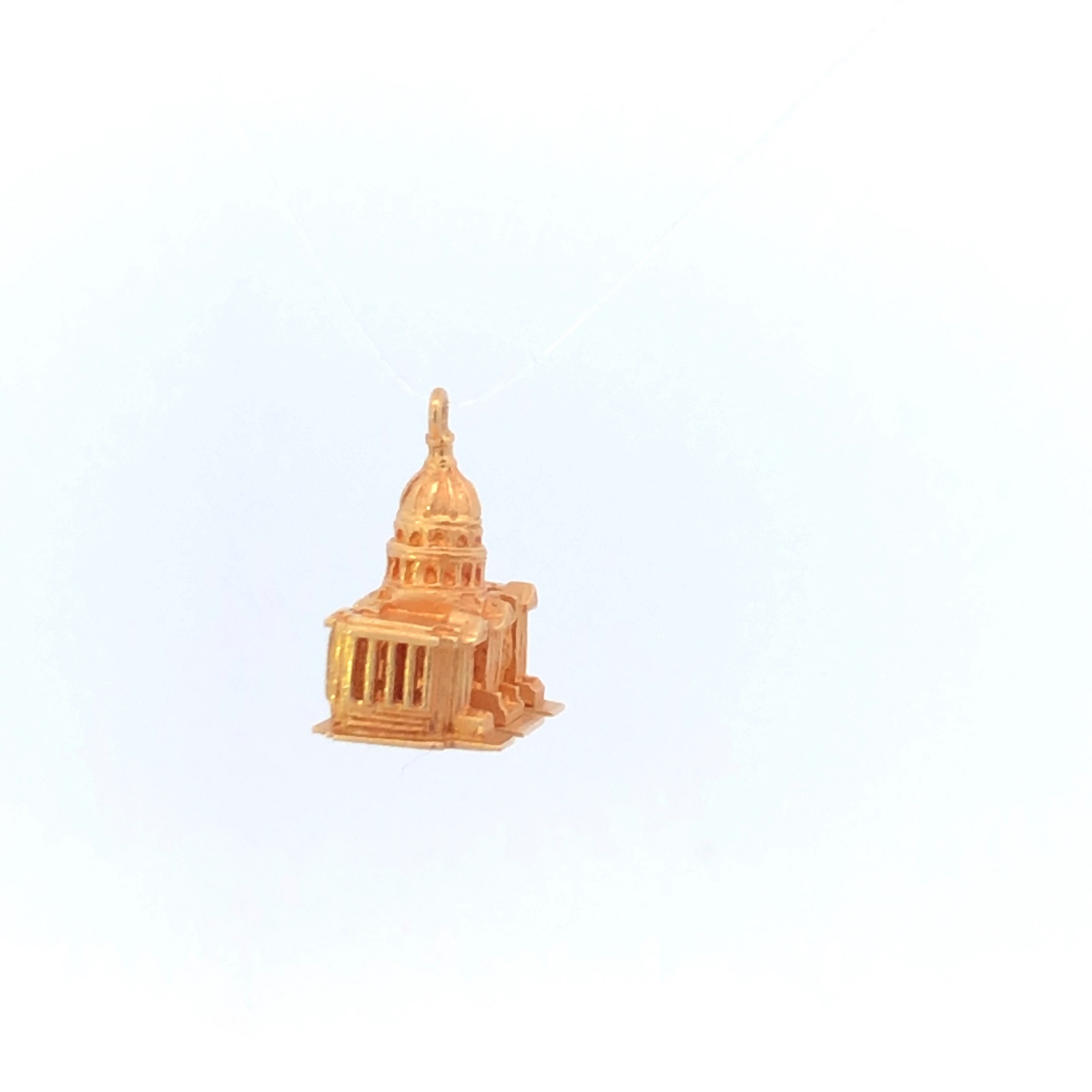 14K Capitol Building Washington DC Stanhope Yellow Gold Charm/Pendant ...