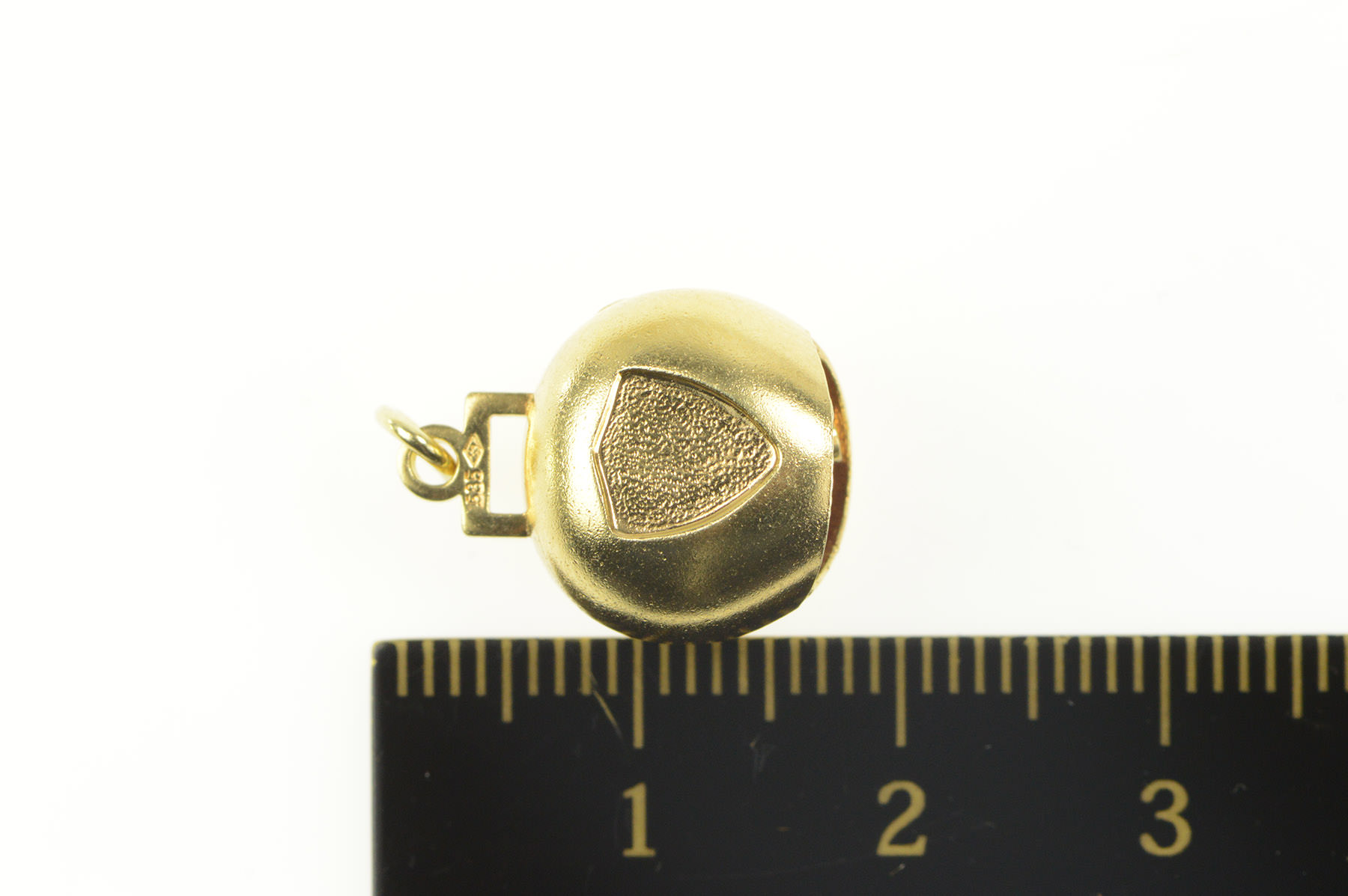 14K Capri Bell 3D Articulated Floral Accent Yellow Gold Charm/Pendant ...