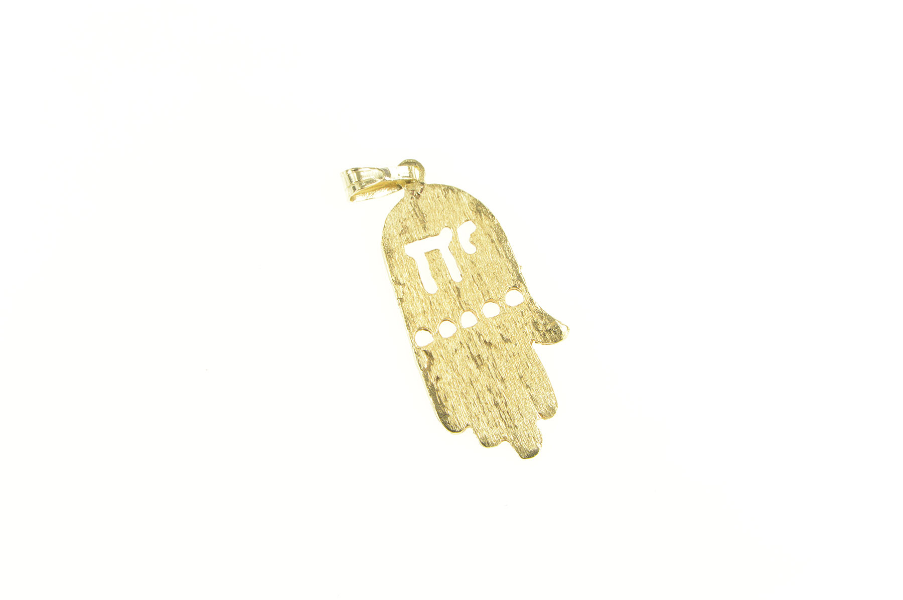 14K Chai Hebrew Hamsa Protection Symbol Yellow Gold Charm/Pendant ...