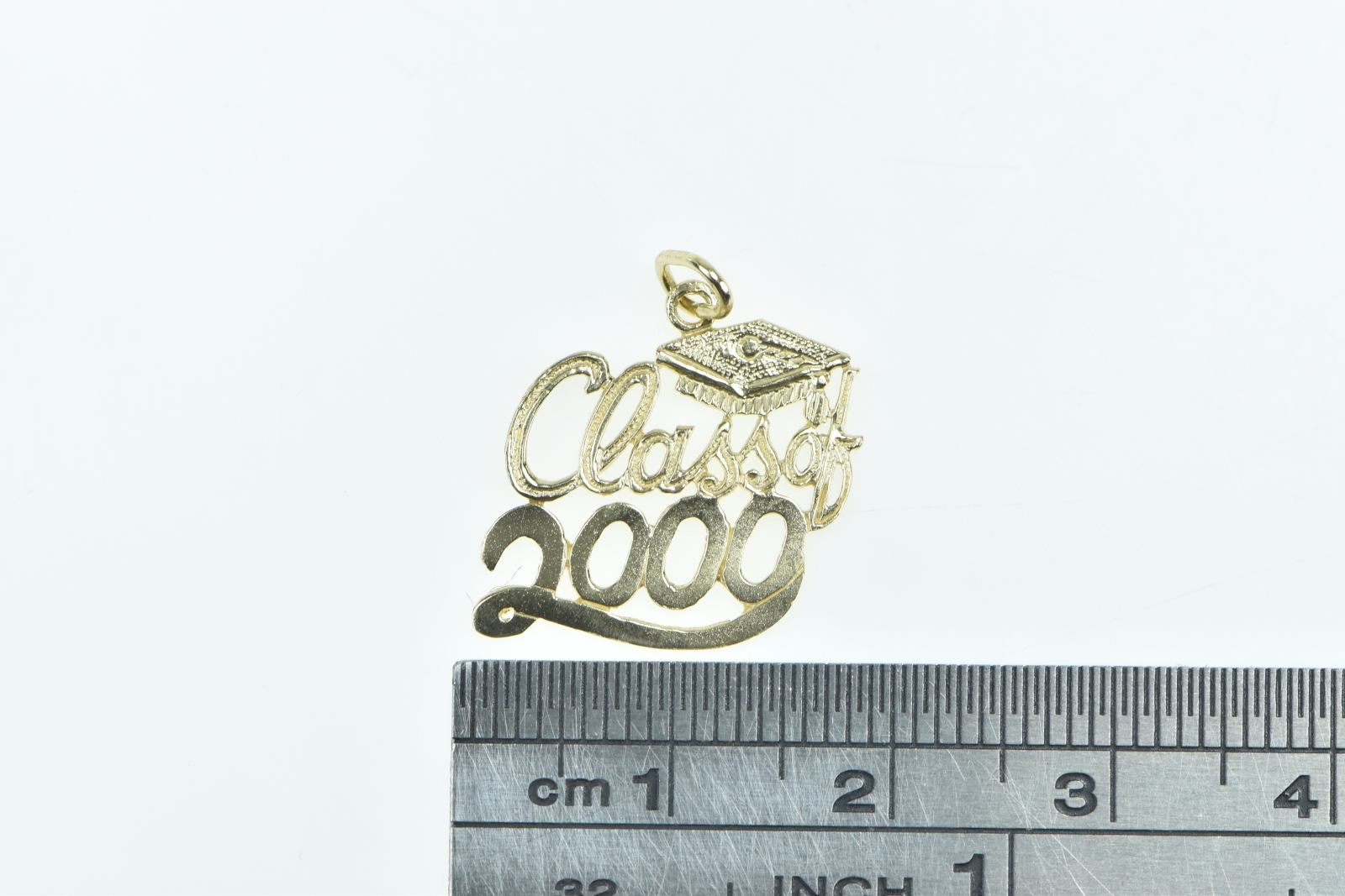 14K Class of 2000 Graduate Alumni Graduation Yellow Gold Charm/Pendant ...