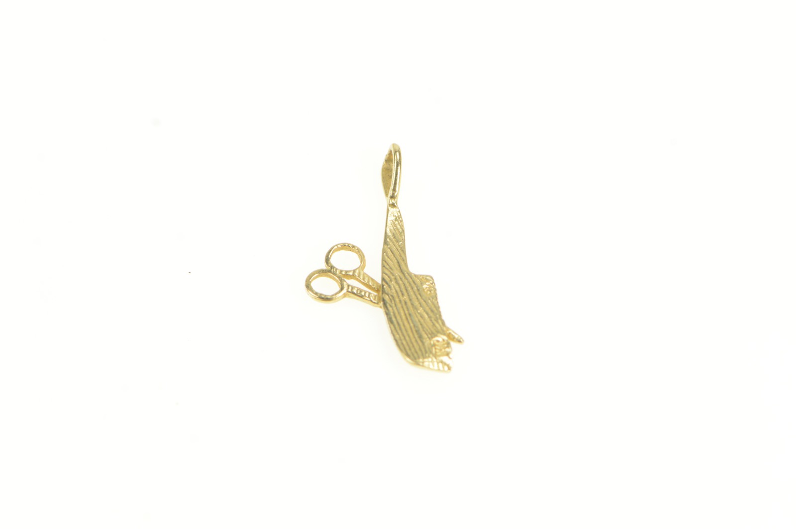 14K Comb Scissors Hair Dresser Barber Stylist Yellow Gold Charm/Pendant ...