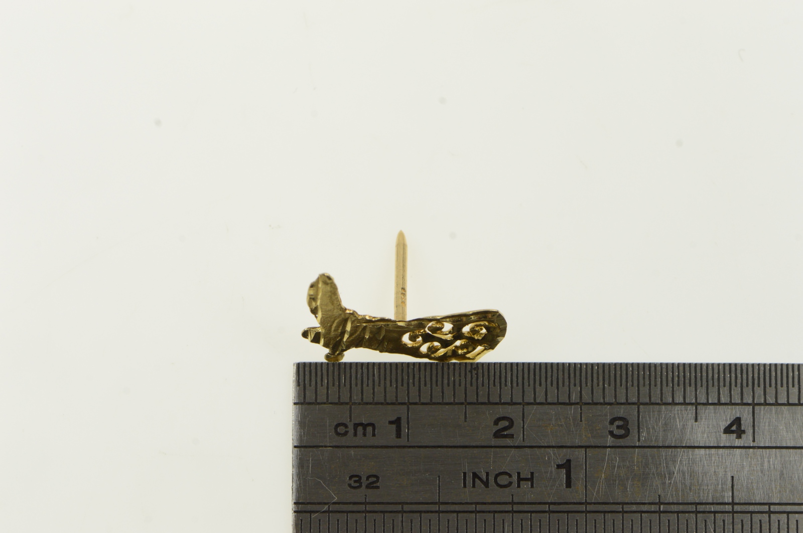 14K Cowboy Boot Western Southern Scroll Lapel Yellow Gold Pin/Brooch ...