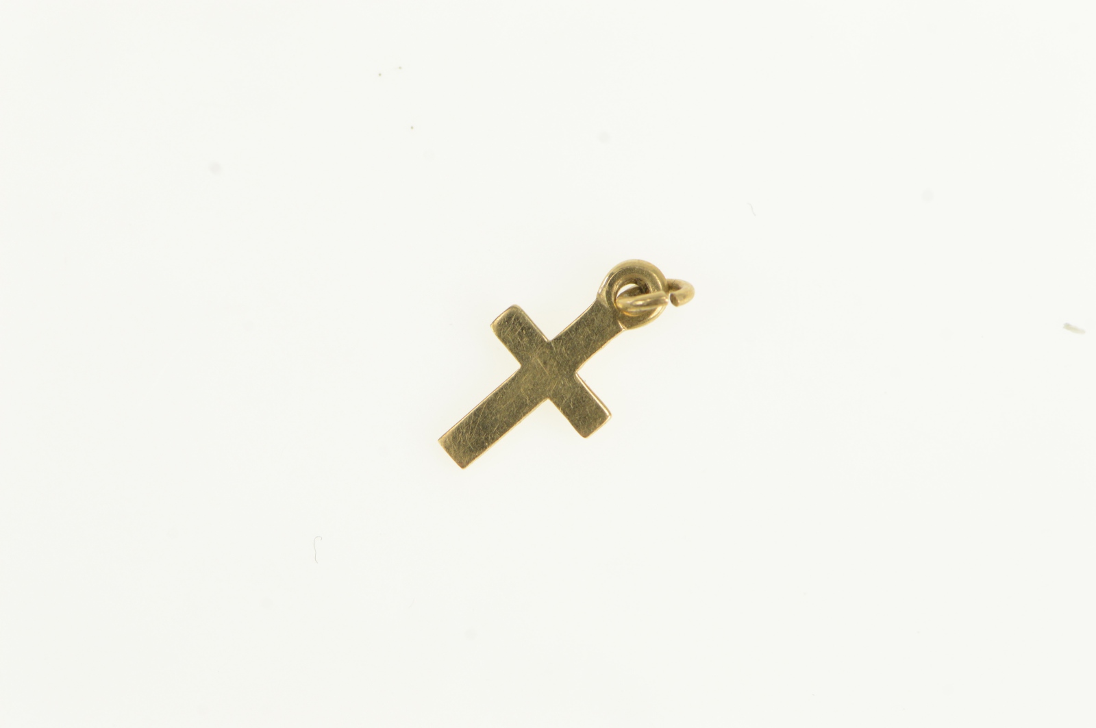 14K Cross Christian Faith Symbol Simple Yellow Gold Charm/Pendant ...