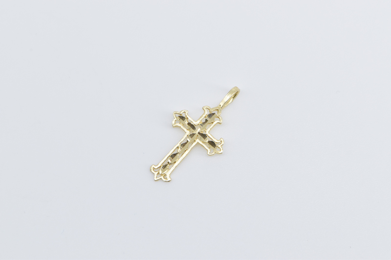 14K Cross Christian Faith Symbol Vintage Yellow Gold Charm/Pendant ...