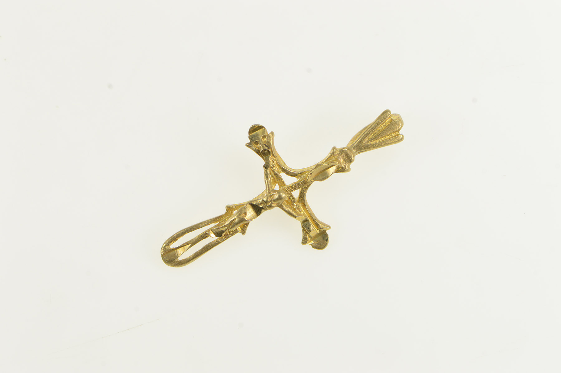 14K Cross Crucifix Christian Faith Symbol Yellow Gold Charm/Pendant ...
