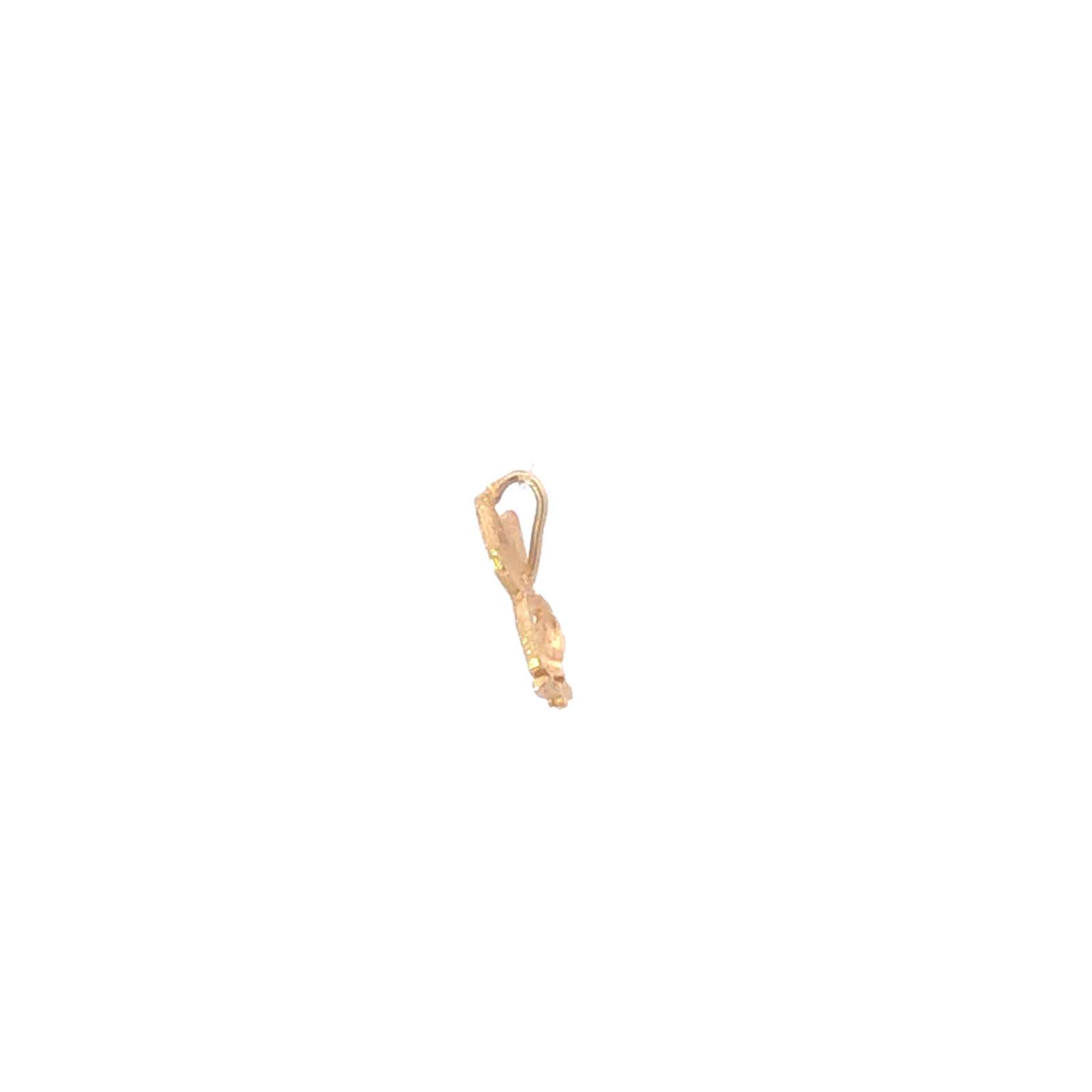 14K Diamond Cut Playboy Symbol Logo Yellow Gold Charm/Pendant ...