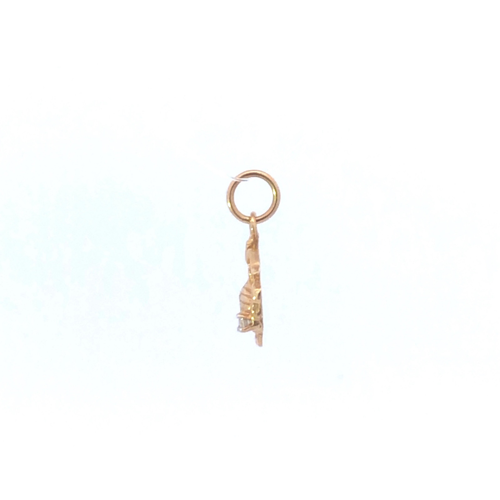 14K Diamond USMC Marine Corps Logo Insignia Yellow Gold Charm/Pendant ...