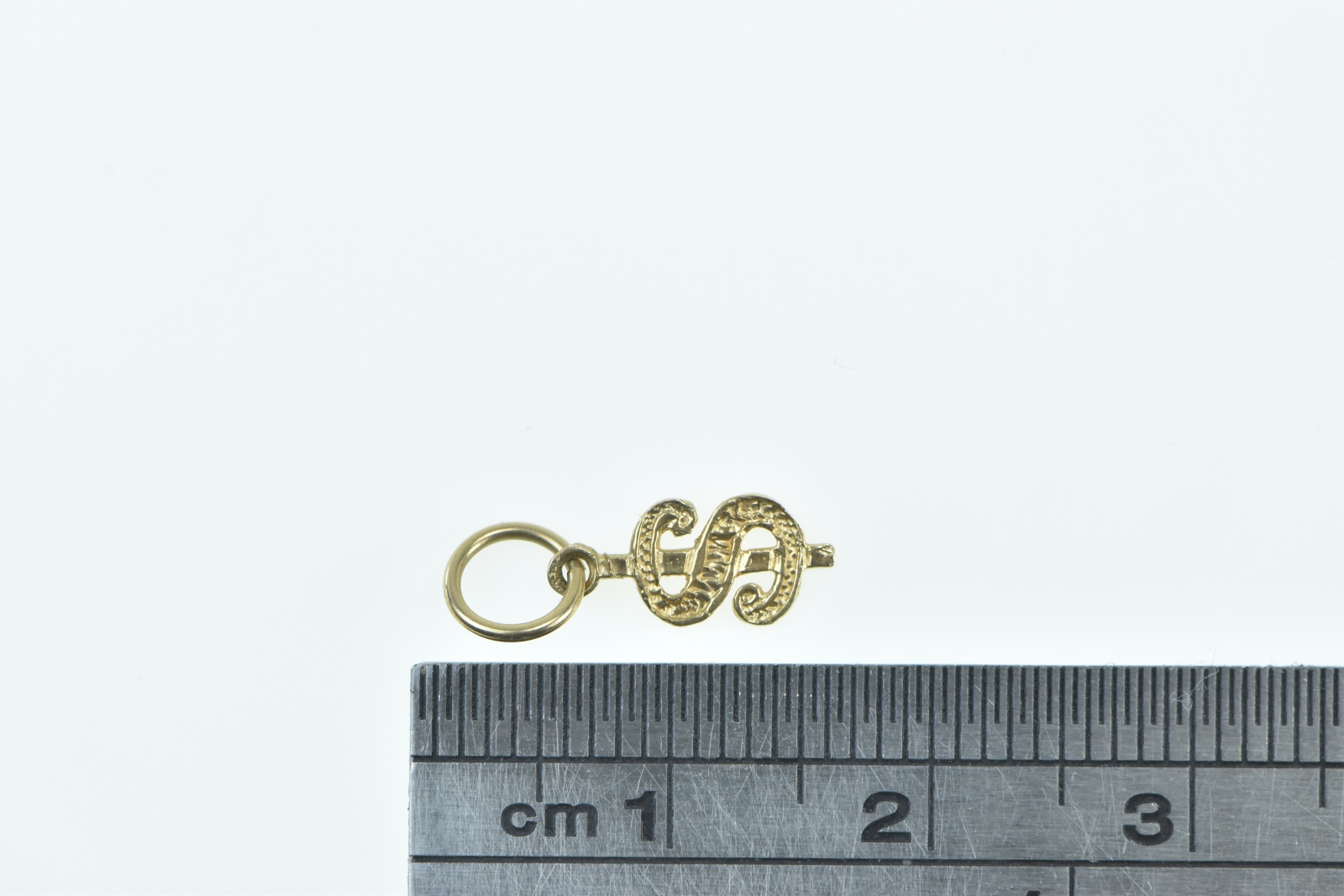 14K Dollar Sign Money Cash Symbol Fortune Yellow Gold Charm/Pendant ...