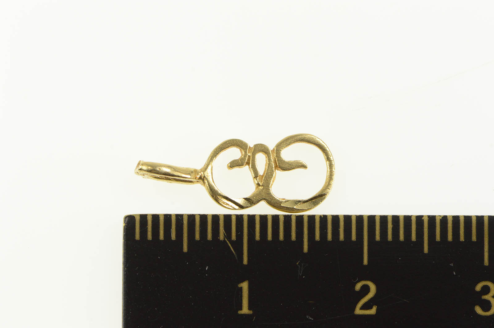 14K E Cursive Letter Monogram Initial Name Yellow Gold Charm/Pendant ...