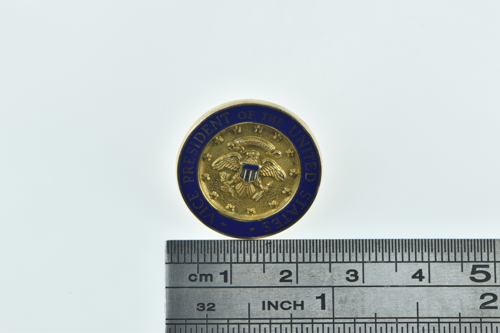 14K Enamel Vice President of the United States Yellow Gold Pin/Brooch ...