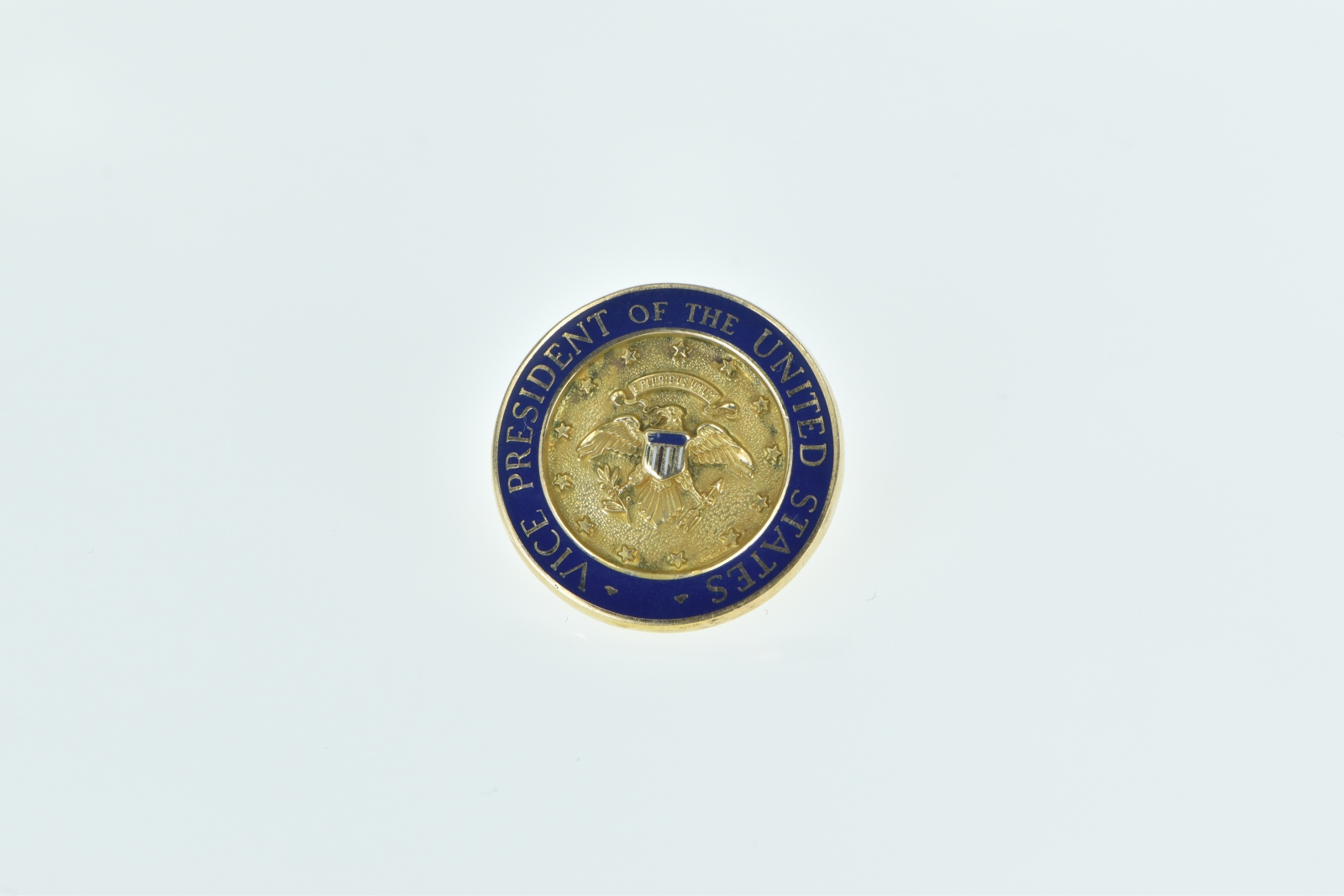 14K Enamel Vice President of the United States Yellow Gold Pin/Brooch ...