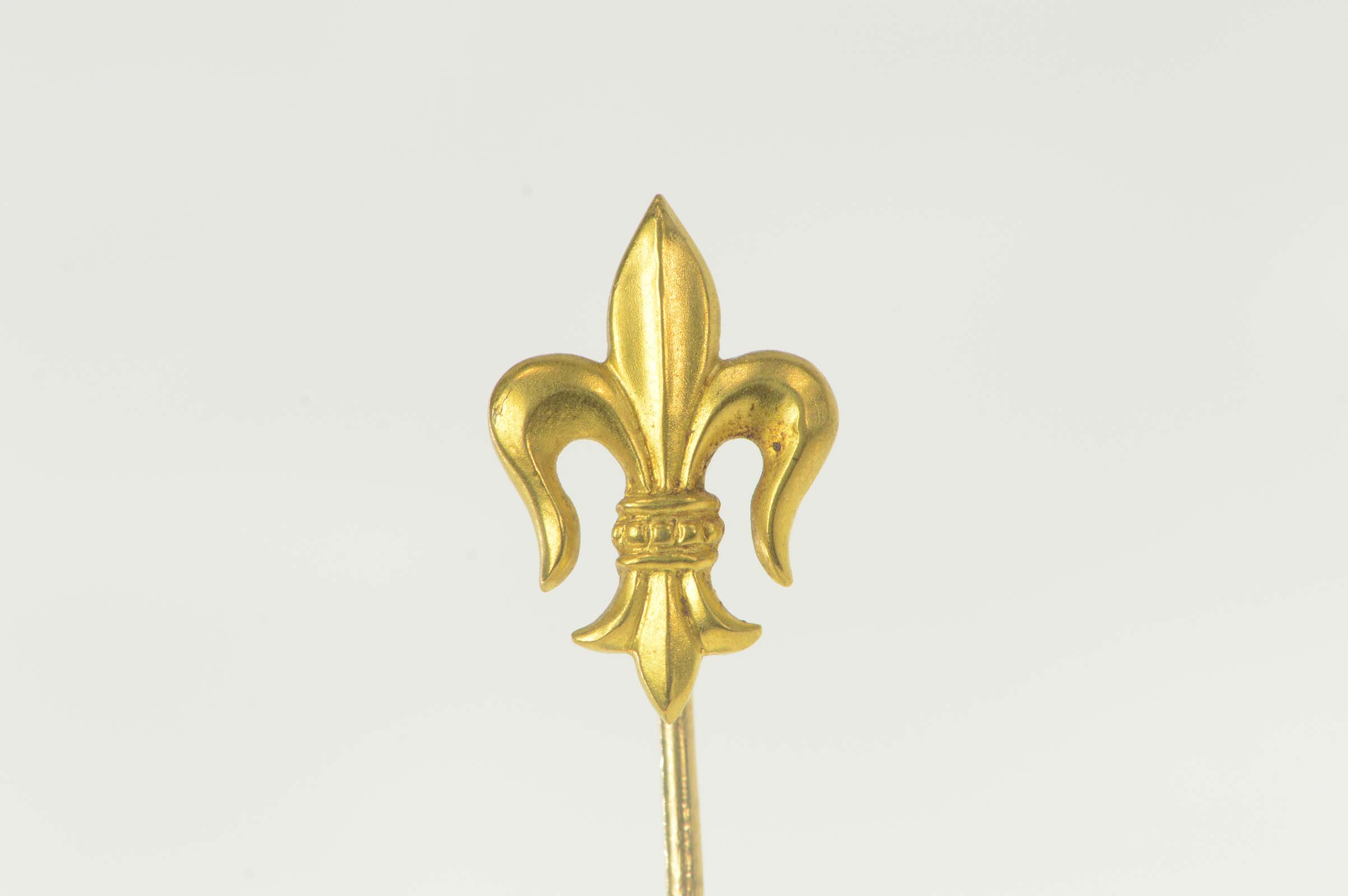 14K Fleur De Lis French Freedom Symbol Yellow Gold Stick Pin | Property ...