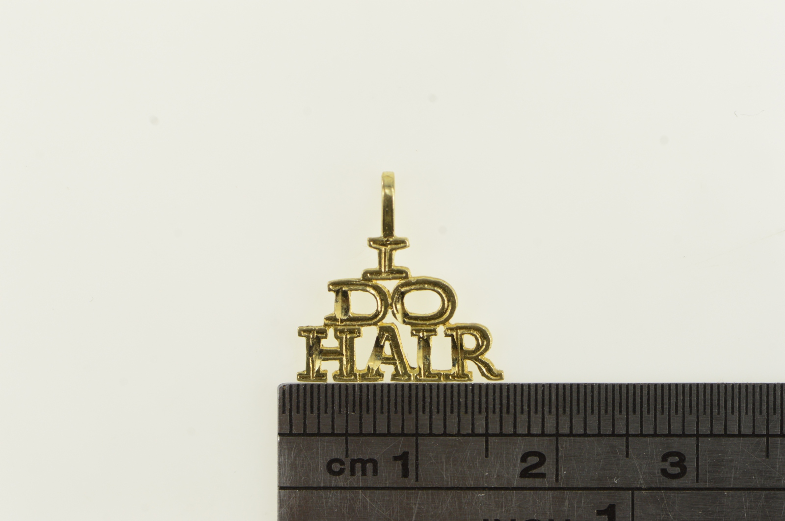 14K I Do Hair Hair Dresser Stylist Barber Yellow Gold Charm/Pendant ...