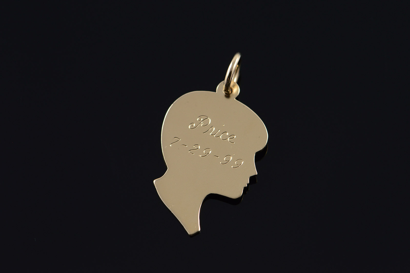14K James Avery Child Silhouette Engraveable Yellow Gold Charm/Pendant ...