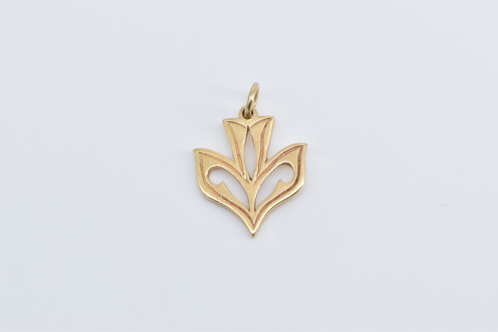 14K James Avery Dove Thistle Designer Yellow Gold Charm/Pendant ...