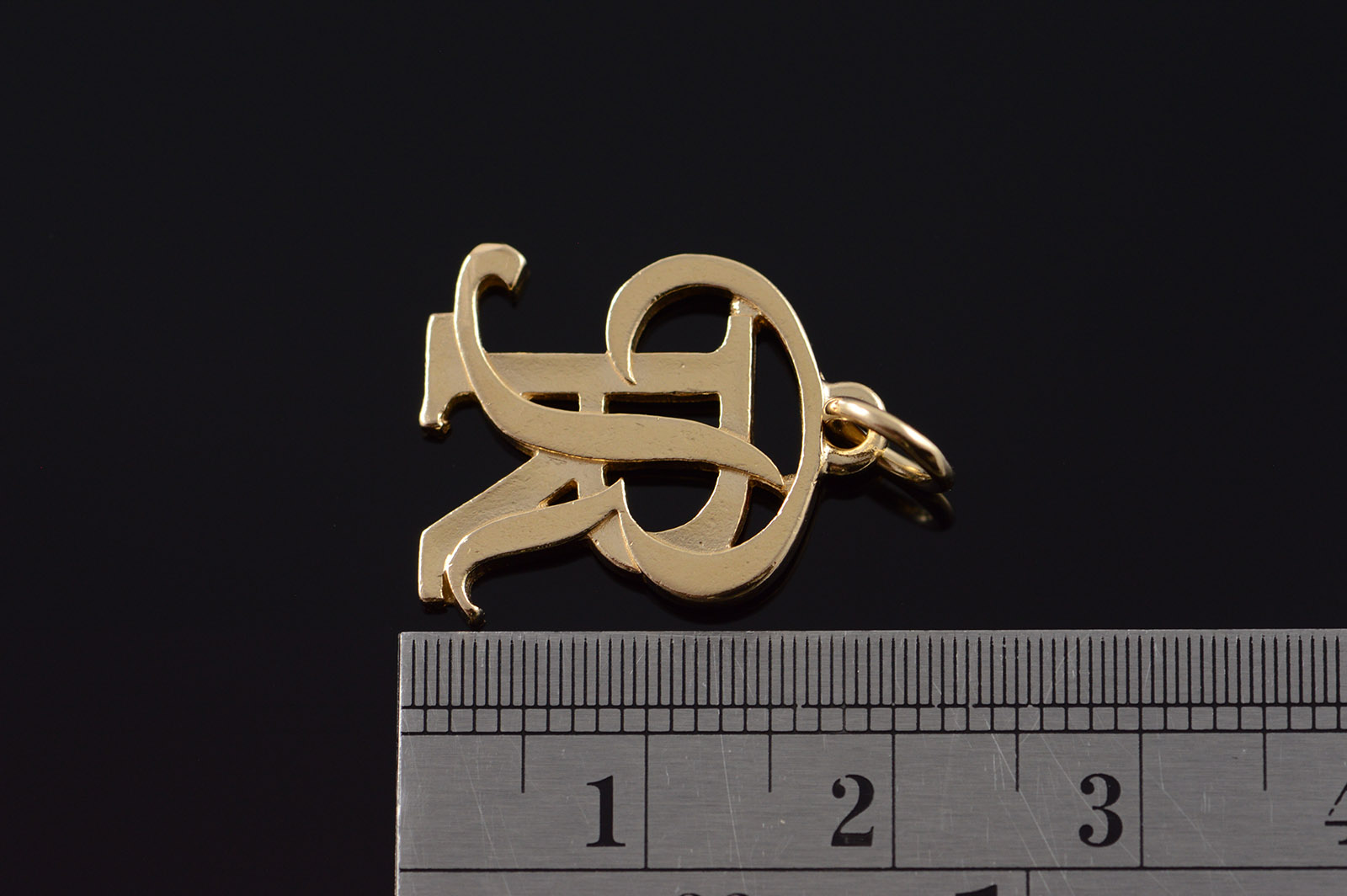14K James Avery R Initial Monogram Letter Yellow Gold Charm/Pendant ...
