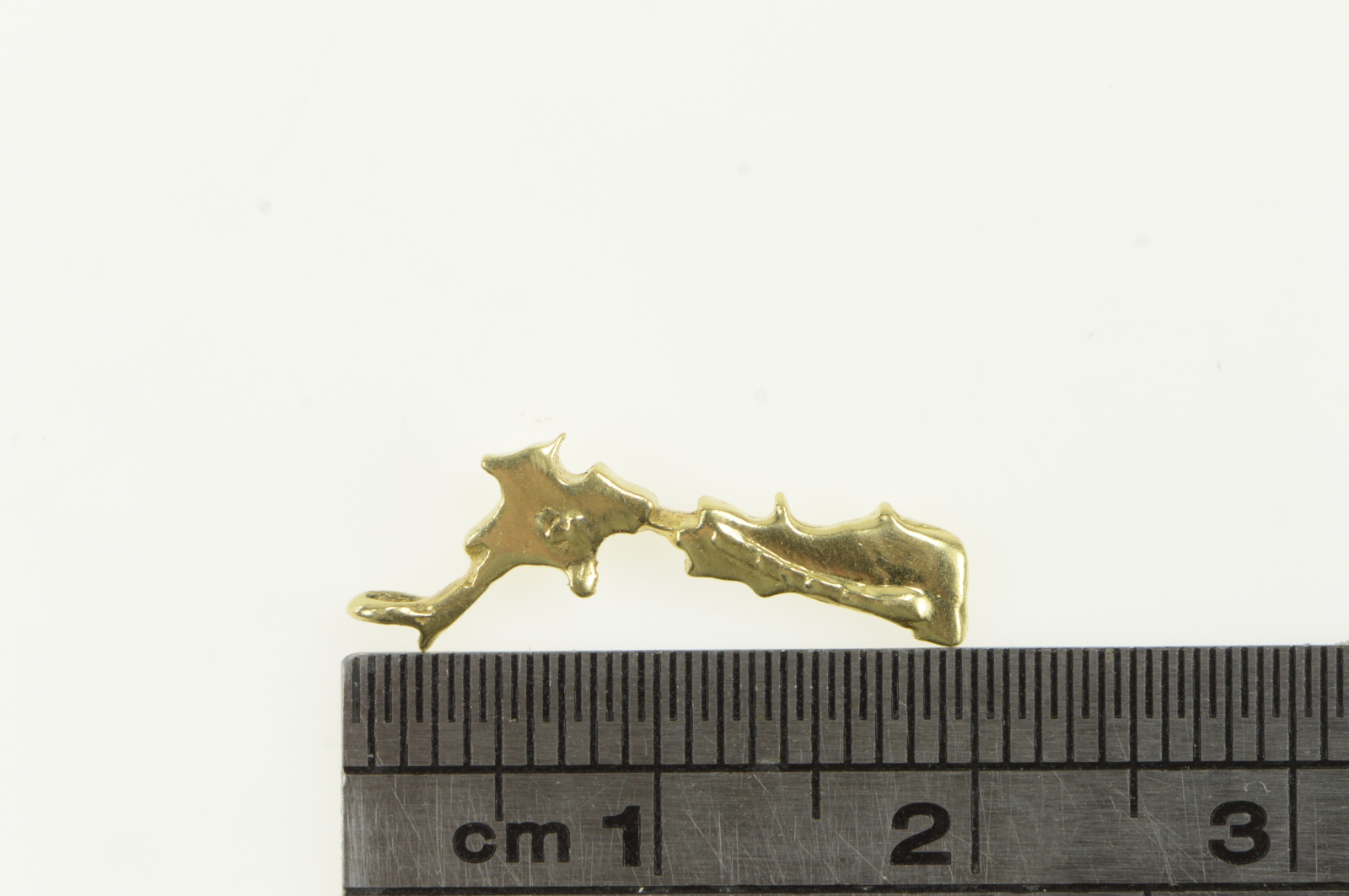 14K Map of Japan with Volcanoes Travel Souvenir Yellow Gold Charm ...