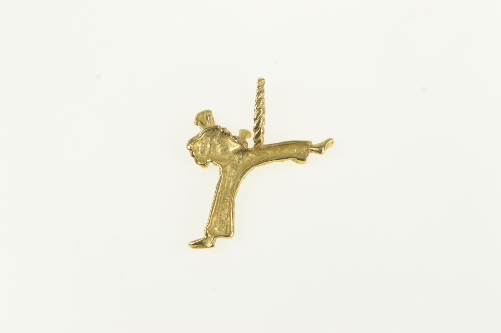 14K Martial Arts MMA Karate Tae Kwon Do Yellow Gold Charm/Pendant ...
