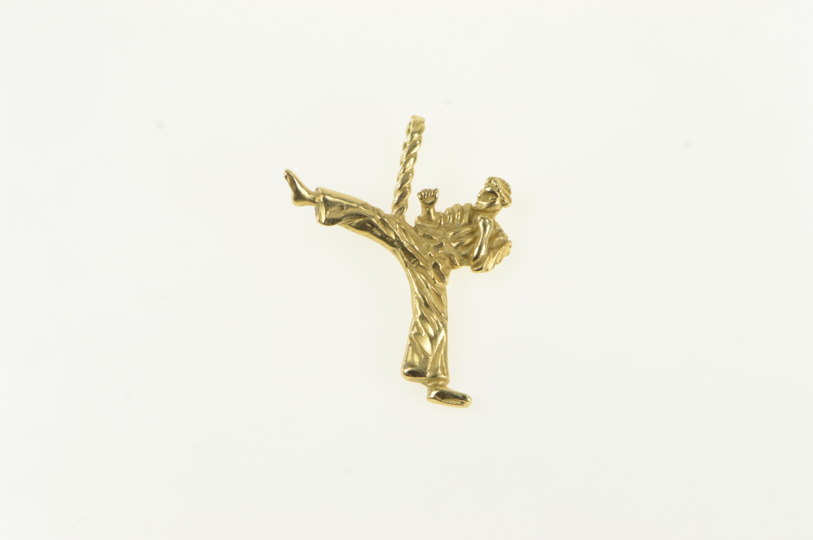 14K Martial Arts MMA Karate Tae Kwon Do Yellow Gold Charm/Pendant ...
