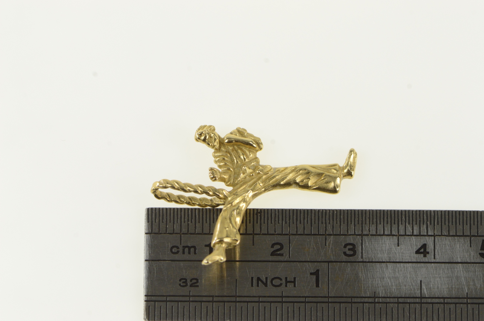 14K Martial Arts MMA Karate Tae Kwon Do Yellow Gold Charm/Pendant ...