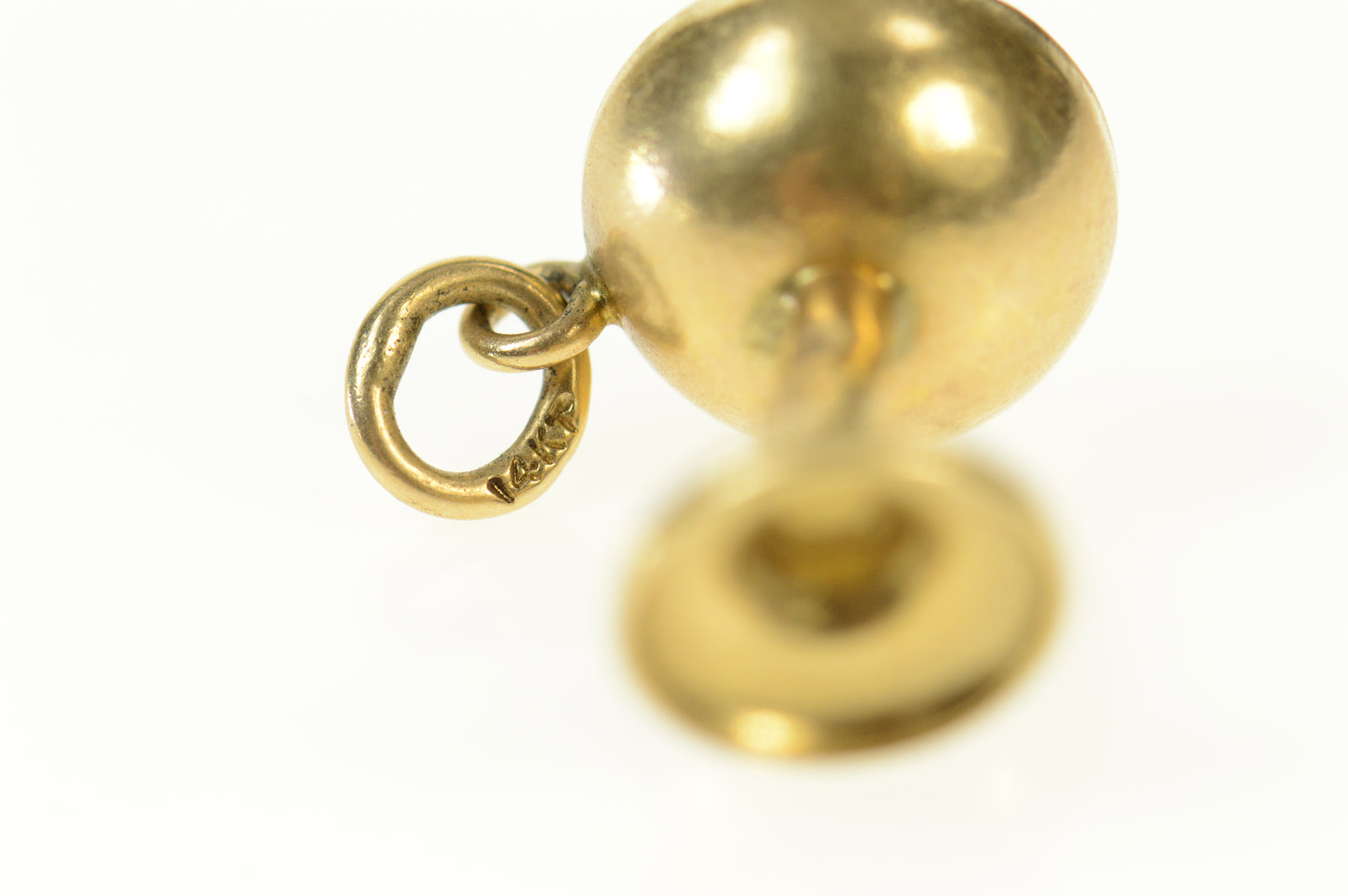 14K Martini Glass Chalice Cup Cocktail Drink Yellow Gold Charm/Pendant ...