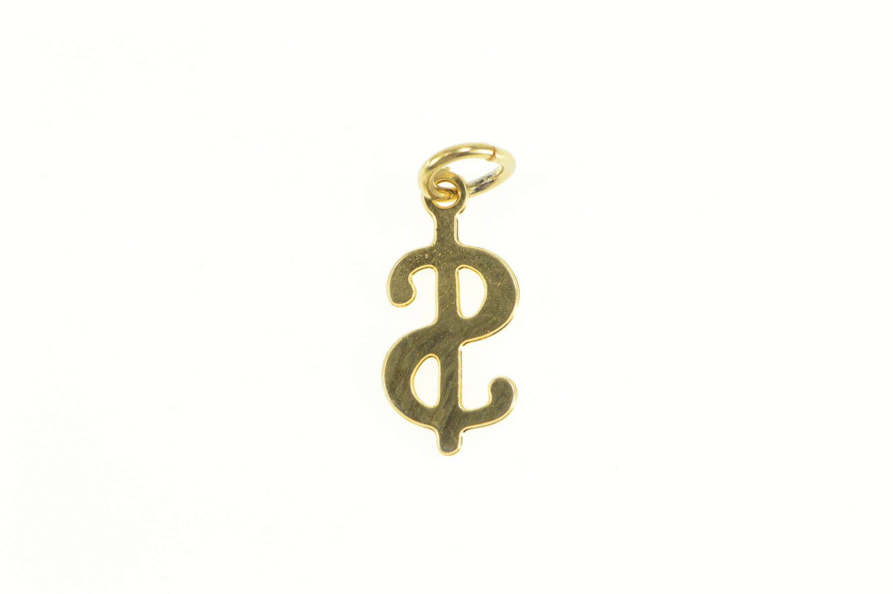 14K Mini $ Money Dollar Sign Cash Symbol Yellow Gold Charm/Pendant ...