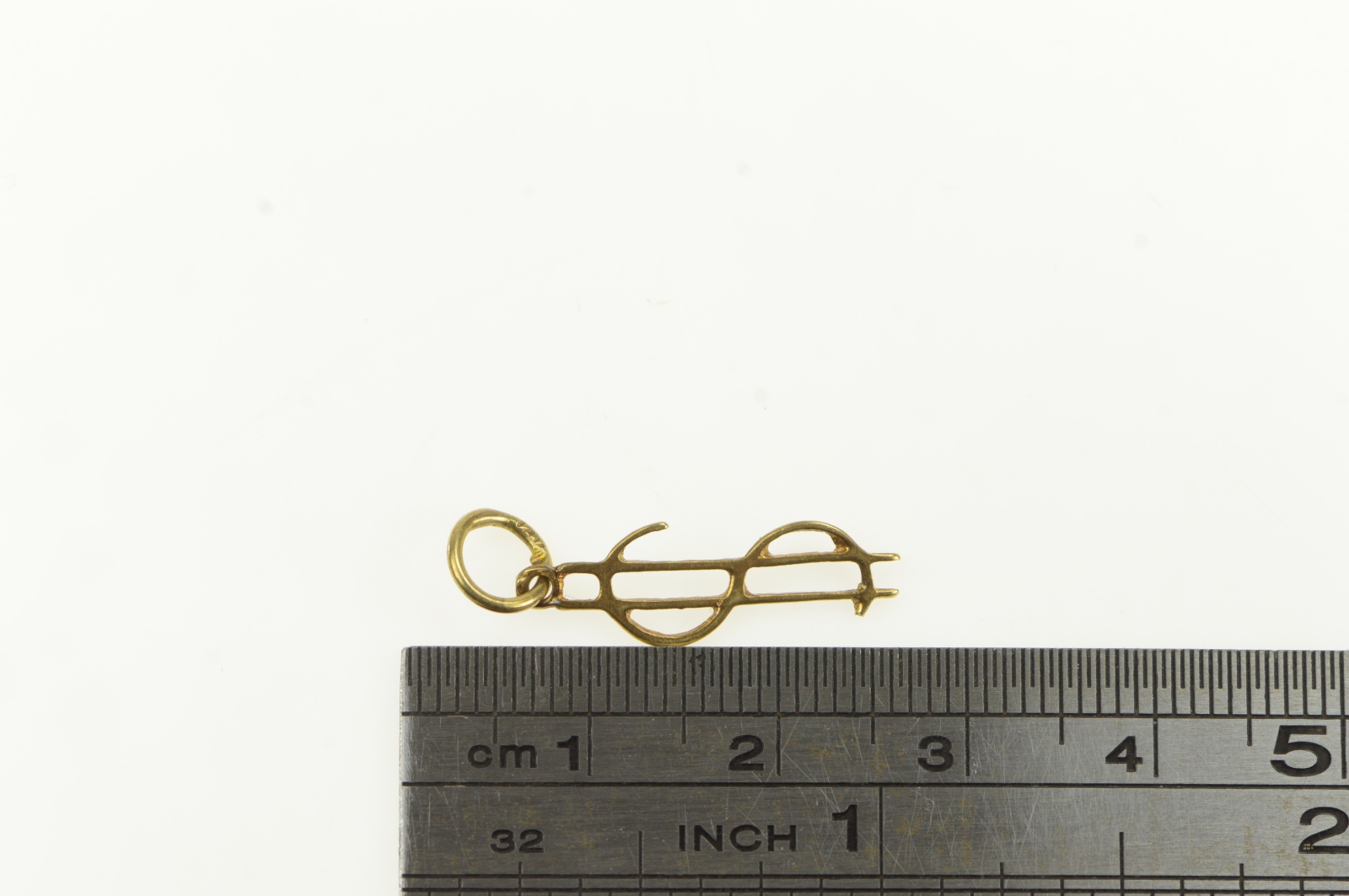 14K $ Money Dollar Sign Cash Symbol Big Bucks Yellow Gold Charm/Pendant ...