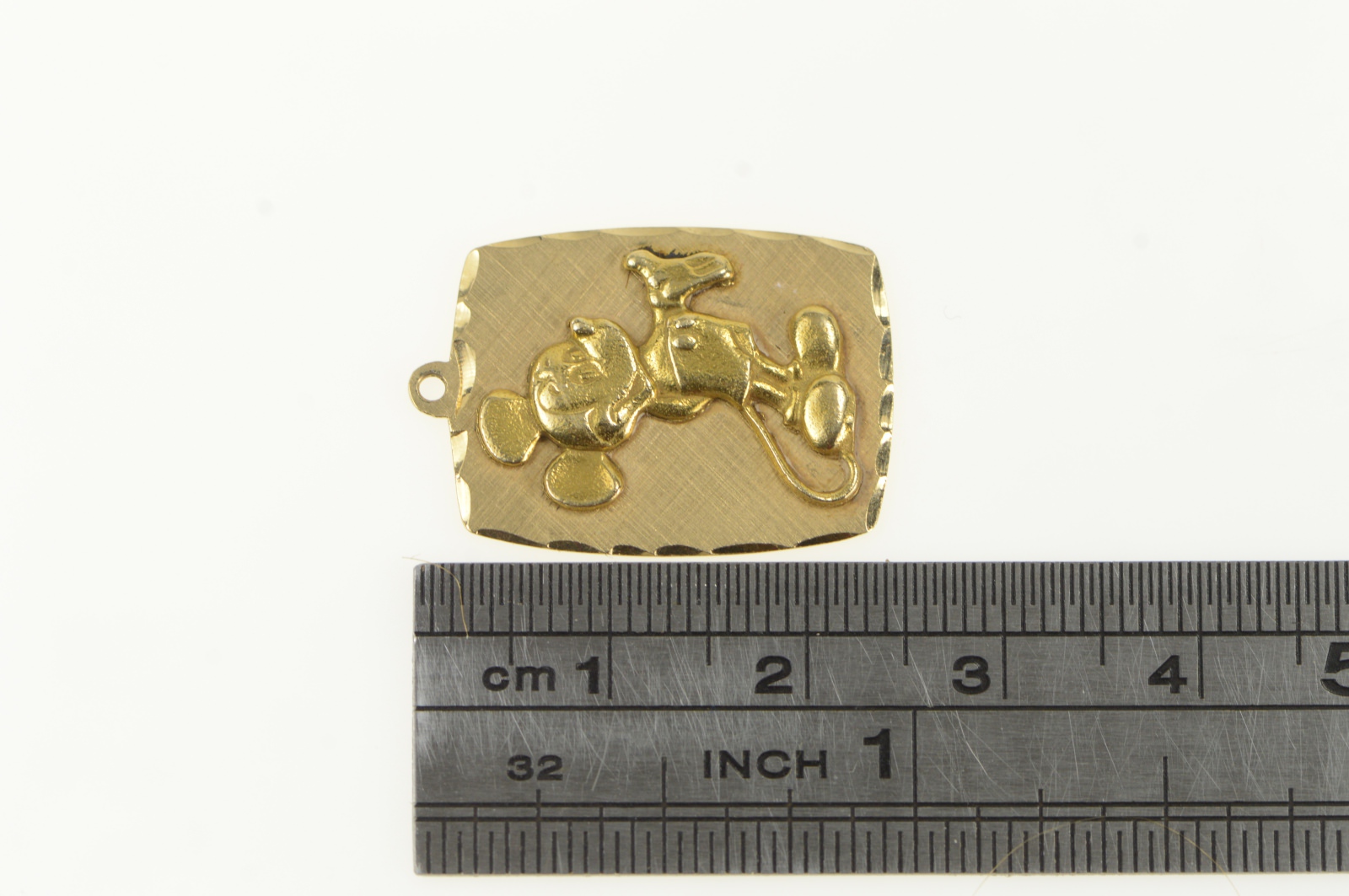 14K Ornate Vintage Mickey Mouse Disney Yellow Gold Charm/Pendant ...