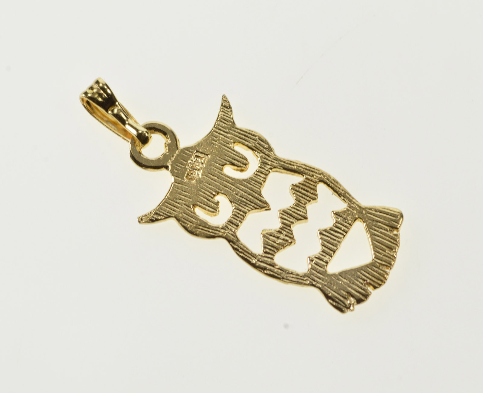 14K Owl Bird Cut Out Wisdom Symbol Yellow Gold Charm/Pendant | Property ...