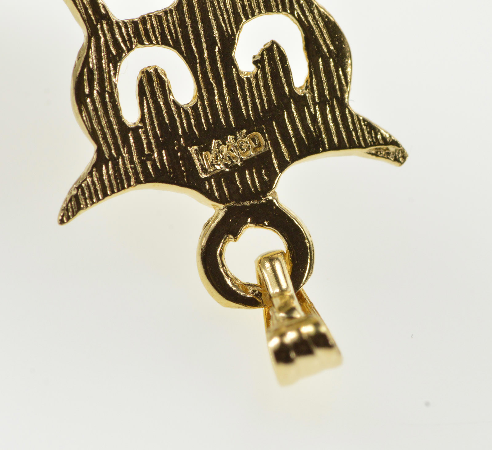 14K Owl Bird Cut Out Wisdom Symbol Yellow Gold Charm/Pendant | Property ...