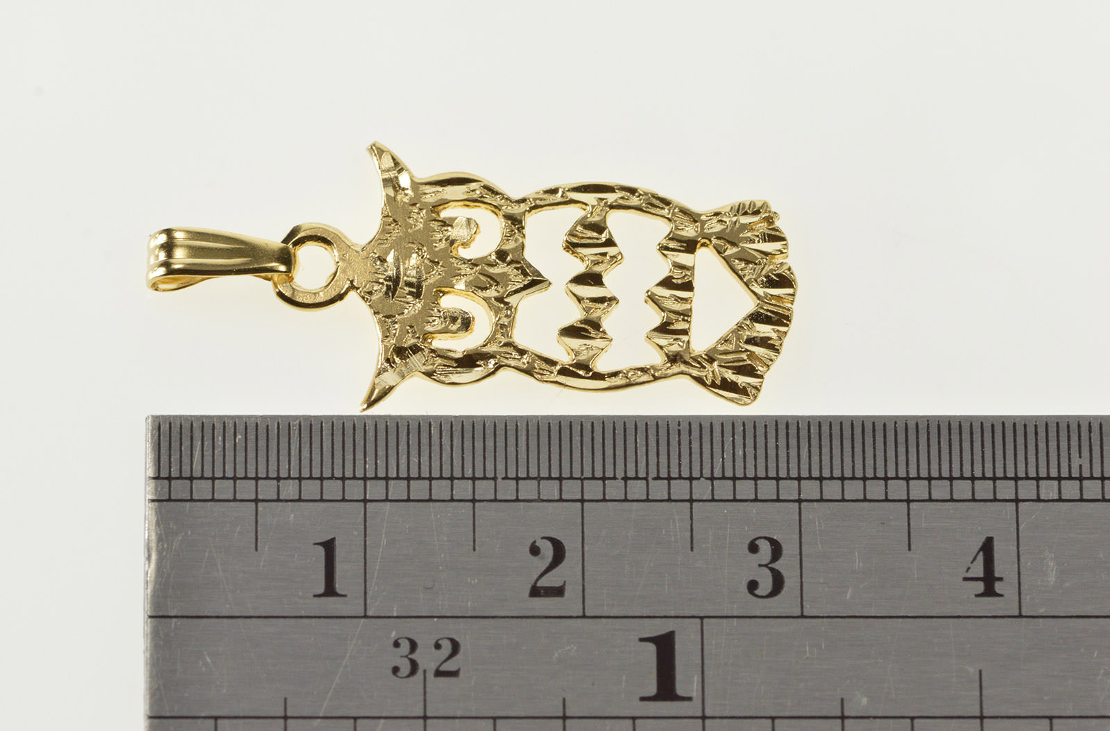 14K Owl Bird Cut Out Wisdom Symbol Yellow Gold Charm/Pendant | Property ...