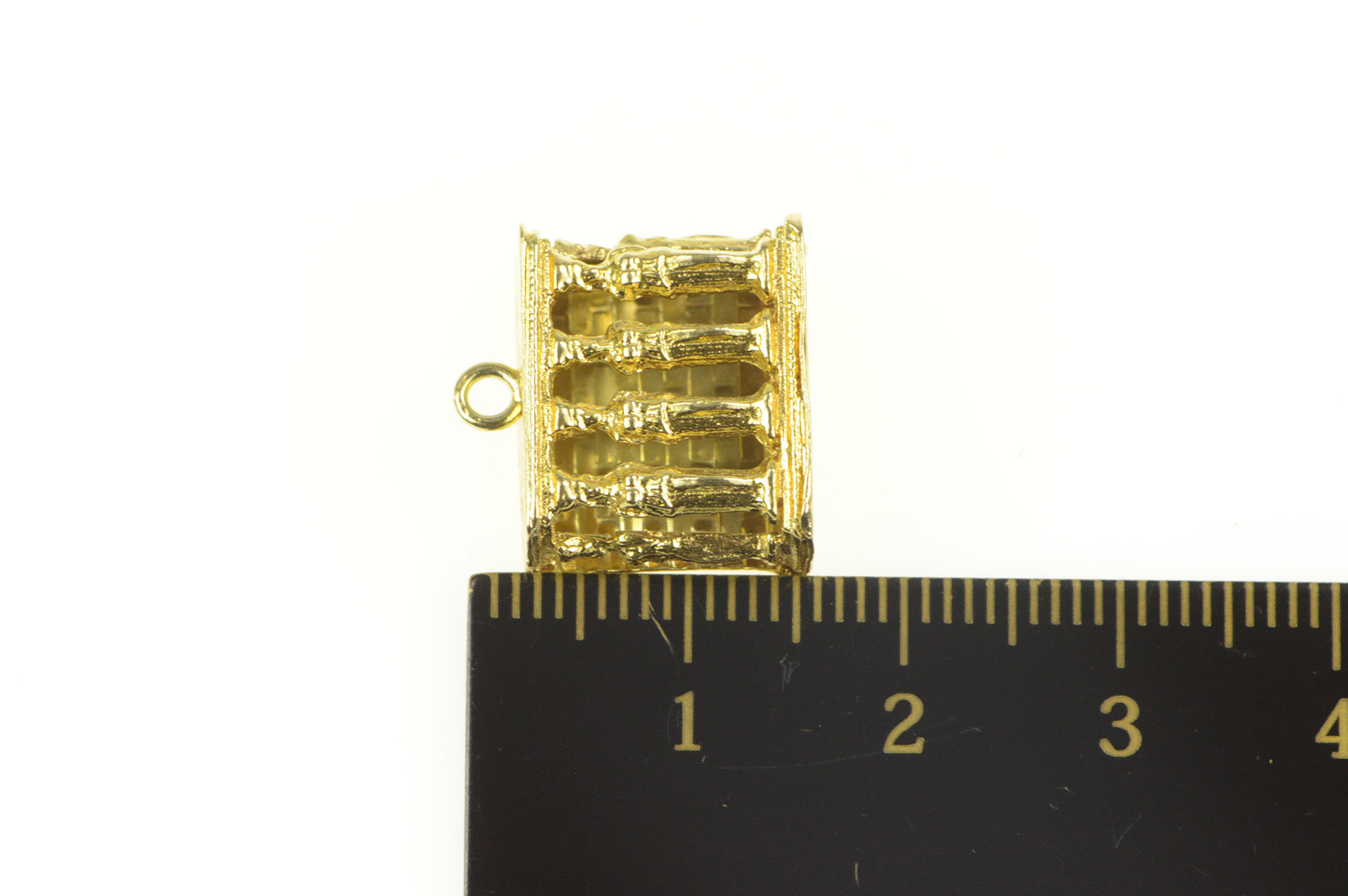 14K Pharaoh Ramesses II Ancient Egyptian Temple Yellow Gold Charm ...